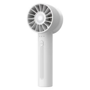 portable fan, mini handheld fan with 3 adjustable speeds, 2600mah handheld fan with 3-16h usage time and newly upgraded motor, small lash fan for women's make up fan, nice mini fan for summer (white)