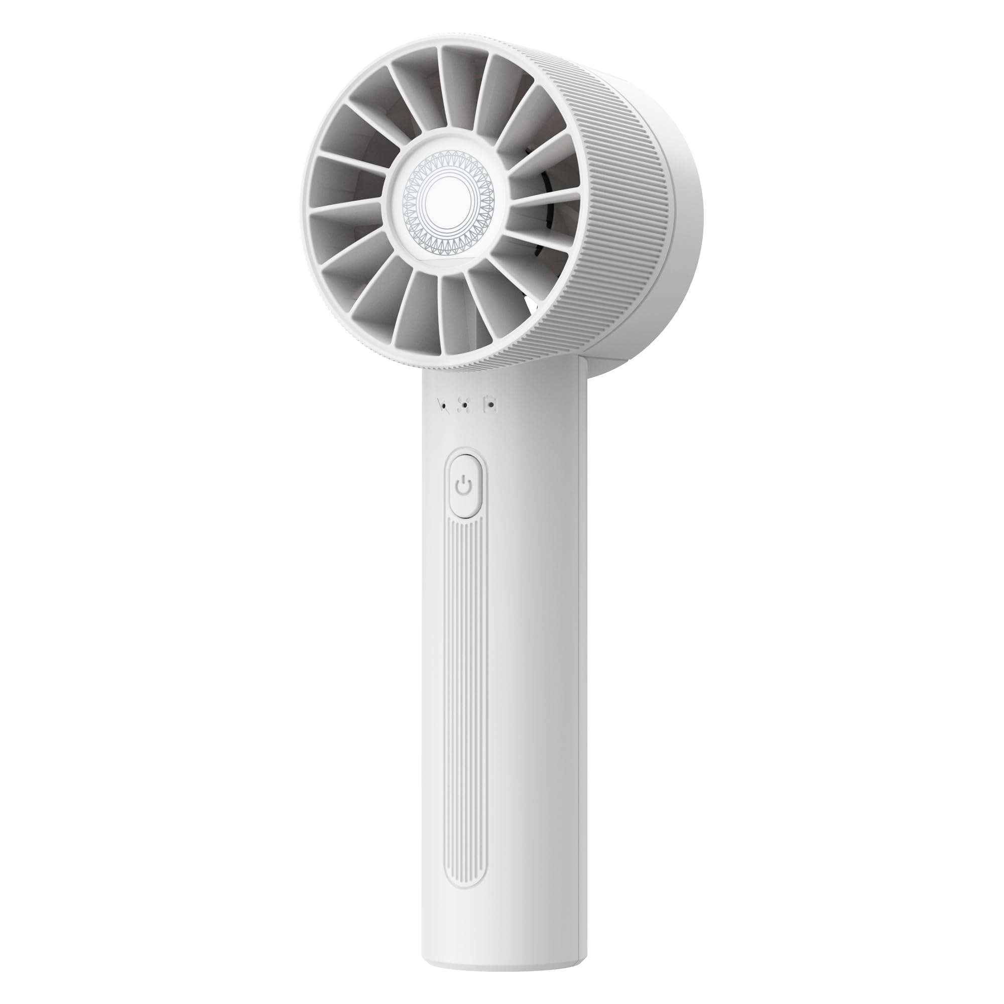 Portable Fan, Mini Handheld Fan with 3 Adjustable Speeds, 2600mAh Handheld Fan with 3-16H Usage Time and Newly Upgraded Motor, Small Lash Fan for Women's Make Up Fan, Nice Mini Fan for Summer (White)