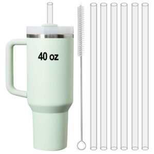 straws for stanley cup, straw for stanley cup 40 oz, replacement straw for stanley 40oz tumbler, tritan straws with straw cleaner, 6pack