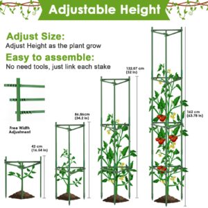 Tomato Cages for Garden,3 Pack Tomato Cages Trellis, Tomato Cages Heavy Duty Tomato Stake Support, Plant Cage Garden Cage for Pots Vegetables Plants 48 inches