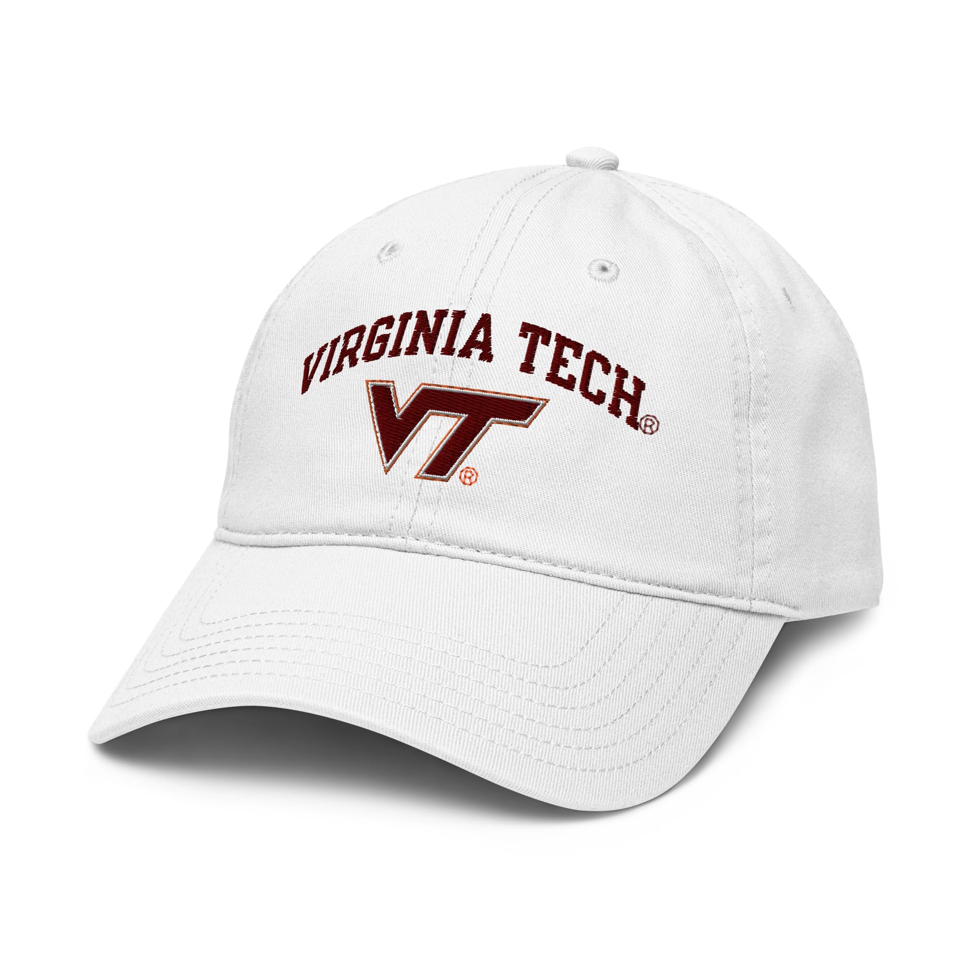 Virginia Tech Hokies Arched Officially Licensed Adjustable Baseball Hat