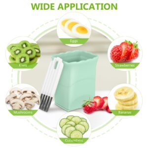 Cup Slicer Egg Strawberry Cutter: 3Pcs Handheld Fruit Slice Banana Slicers - Vegetable Slicer Mushroom Chopper