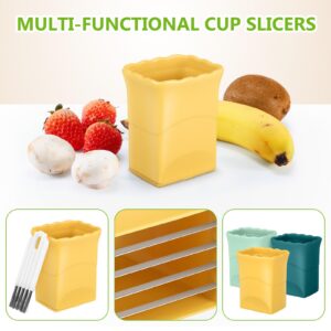 Cup Slicer Egg Strawberry Cutter: 3Pcs Handheld Fruit Slice Banana Slicers - Vegetable Slicer Mushroom Chopper