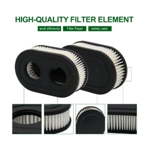 Brlyeeanze 593260 798452 334404 798339 595191 Lawn Mower Air Filter Fits for 4247 5432 5432K 09P702 09P00 550E 500EX 625 575EX 625EX 675EXI 725EXI 09P702 Series Engines (2Pcs)