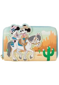 loungefly disney western mickey & minnie wallet | disney wallets standard