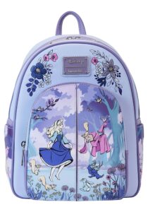 loungefly disney sleeping beauty 65th anniversary scene mini backpack disney standard