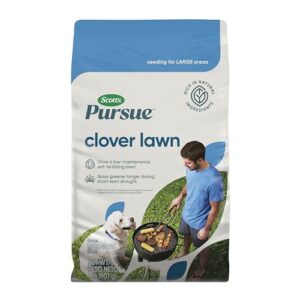 scotts pursue clover lawn, rich in natural ingredients, 2 lbs.