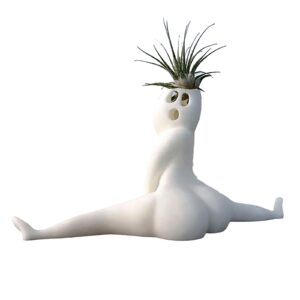 meokro funny big booty ghost planter cute body shaped planter fun pla plant pots outdoor plant hilarious air plant display for home office