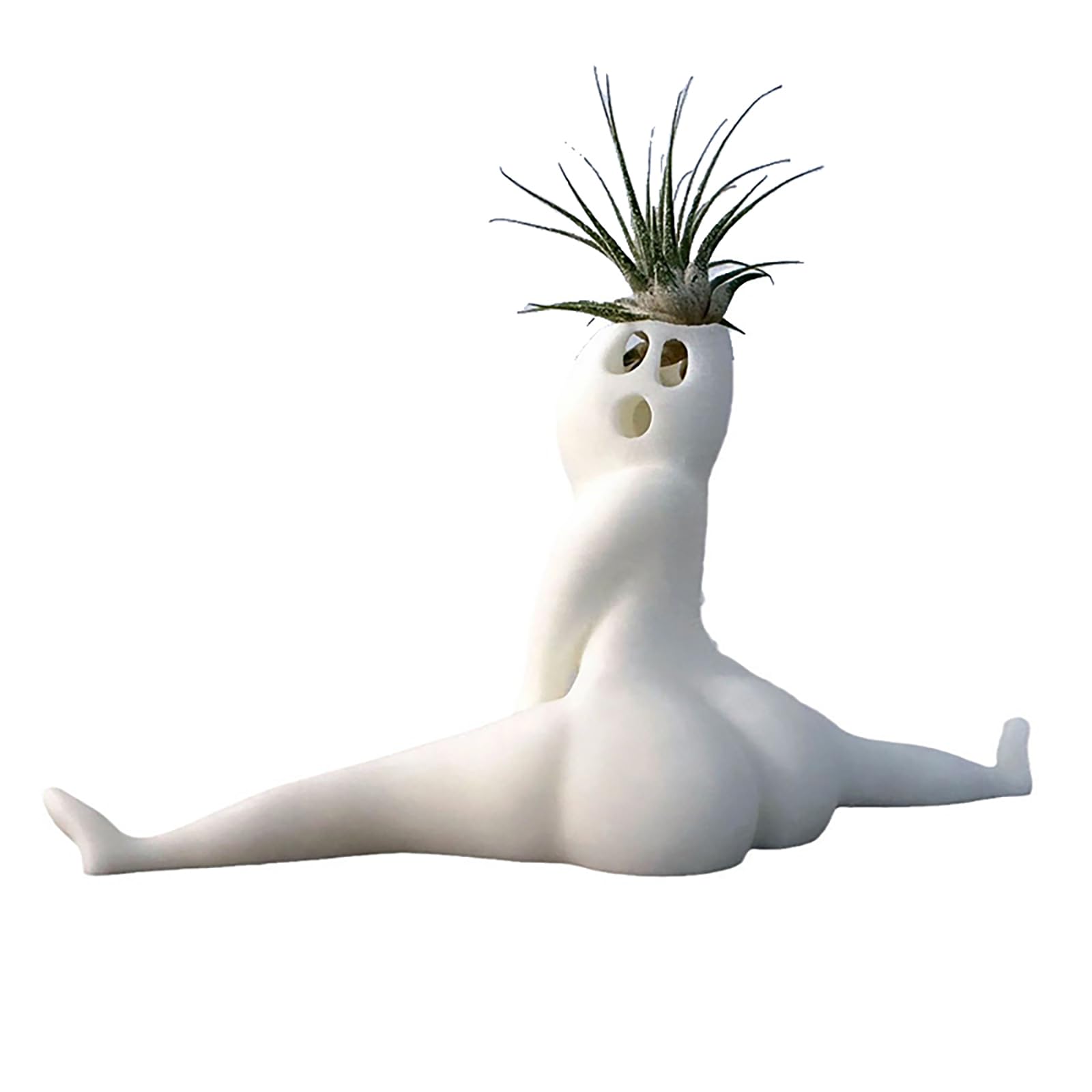 Meokro Funny Big Booty Ghost Planter Cute Body Shaped Planter Fun PLA Plant Pots Outdoor Plant Hilarious Air Plant Display for Home Office