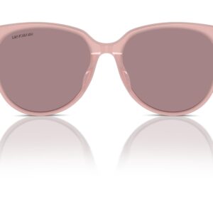 SWAROVSKI SK6023D Sunglasses, Milky Pink/Light Purple Brown, 56 mm