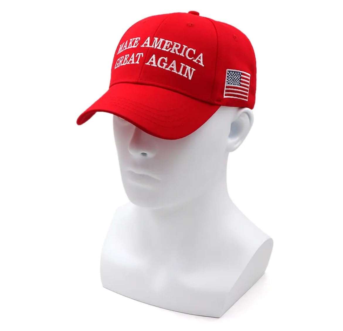 Generic MAGA 2024 hat MAGA Hat Make America Great Again President Trump Slogan with USA Flag Cap Adjustable 2024 Keep America Great Baseball Hat (Red)