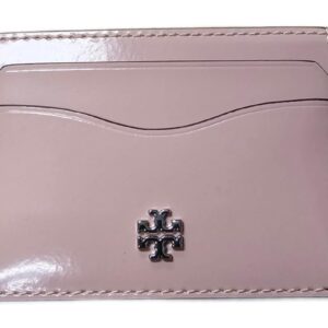 Tory Burch 139340 Emerson Clay Pink With Silver Hardware Patent Women's Slim Card Case, Small