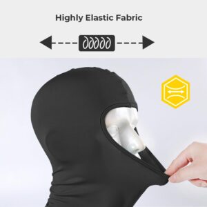 WTACTFUL 3 Pieces Balaclava Ski Mask for Men and Women, Full Face Cover Summer Breathable Full Face Mask for Motorcycle Skiing Cycling Outdoor Sports Black