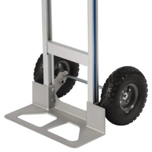 YUNLAIGOTOP Hand Truck Dolly Heavy Duty Dolly Cart with Wheels Industrial Strength 440 lbs Weight Capacity, Aluminum Moving Dolly Cart for Offices, Campsites, Event Venues, Catering