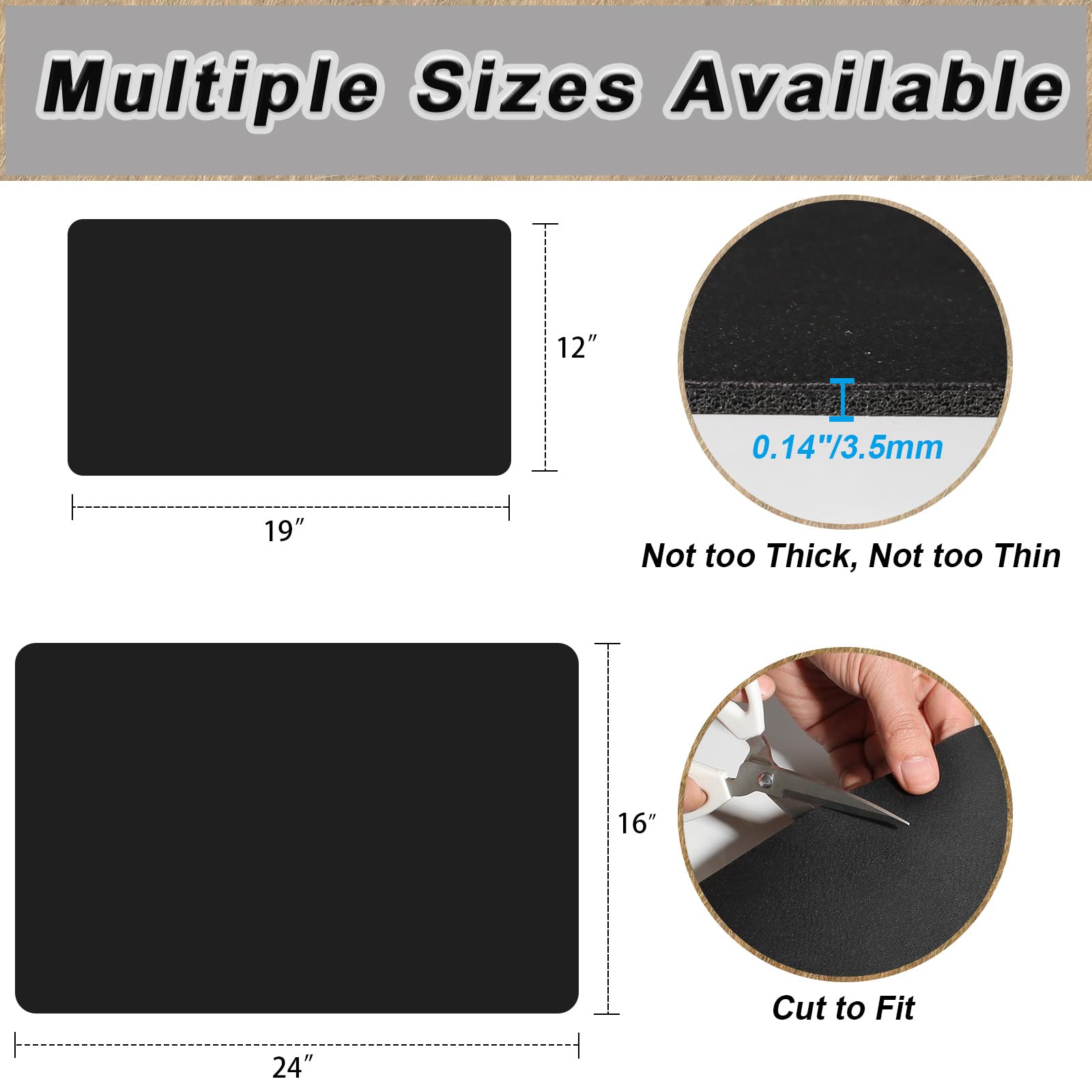 XiFEO Coffee Mat Black Large Dish Drying Mat for Kitchen Counter, Hide Stain Absorbent Coffee Bar Mat Spill Mat, Coffee Maker Station Pot Mat for Countertops, Coffee Bar Accessories Organizer Decor