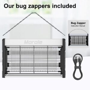 Electric Bug Zapper, 3200V Mosquito Zapper Indoor Outdoor, Electric Fly Zapper with Removable Tray, USB Charging Flying Insect Killer, Mosquito Repellent for Outdoor Living Room Kitchen Courtyard