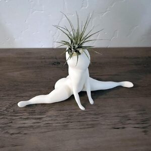 Meokro Funny Big Booty Ghost Planter Cute Body Shaped Planter Fun PLA Plant Pots Outdoor Plant Hilarious Air Plant Display for Home Office