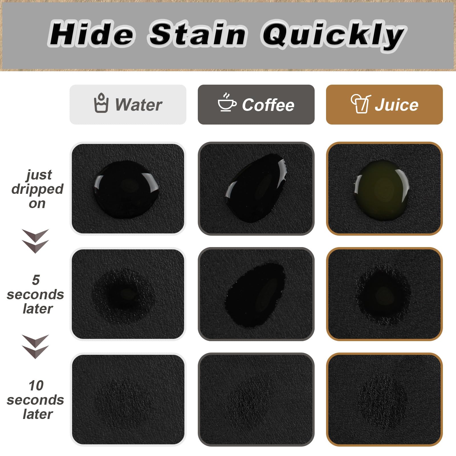 XiFEO Coffee Mat Black Large Dish Drying Mat for Kitchen Counter, Hide Stain Absorbent Coffee Bar Mat Spill Mat, Coffee Maker Station Pot Mat for Countertops, Coffee Bar Accessories Organizer Decor