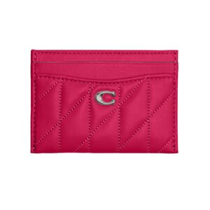 coach essential card case, dragonfruit