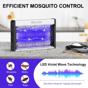 Electric Bug Zapper, 3200V Mosquito Zapper Indoor Outdoor, Electric Fly Zapper with Removable Tray, USB Charging Flying Insect Killer, Mosquito Repellent for Outdoor Living Room Kitchen Courtyard