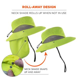 Ergodyne Ranger Hat-Neck Shade, Lime, L/XL