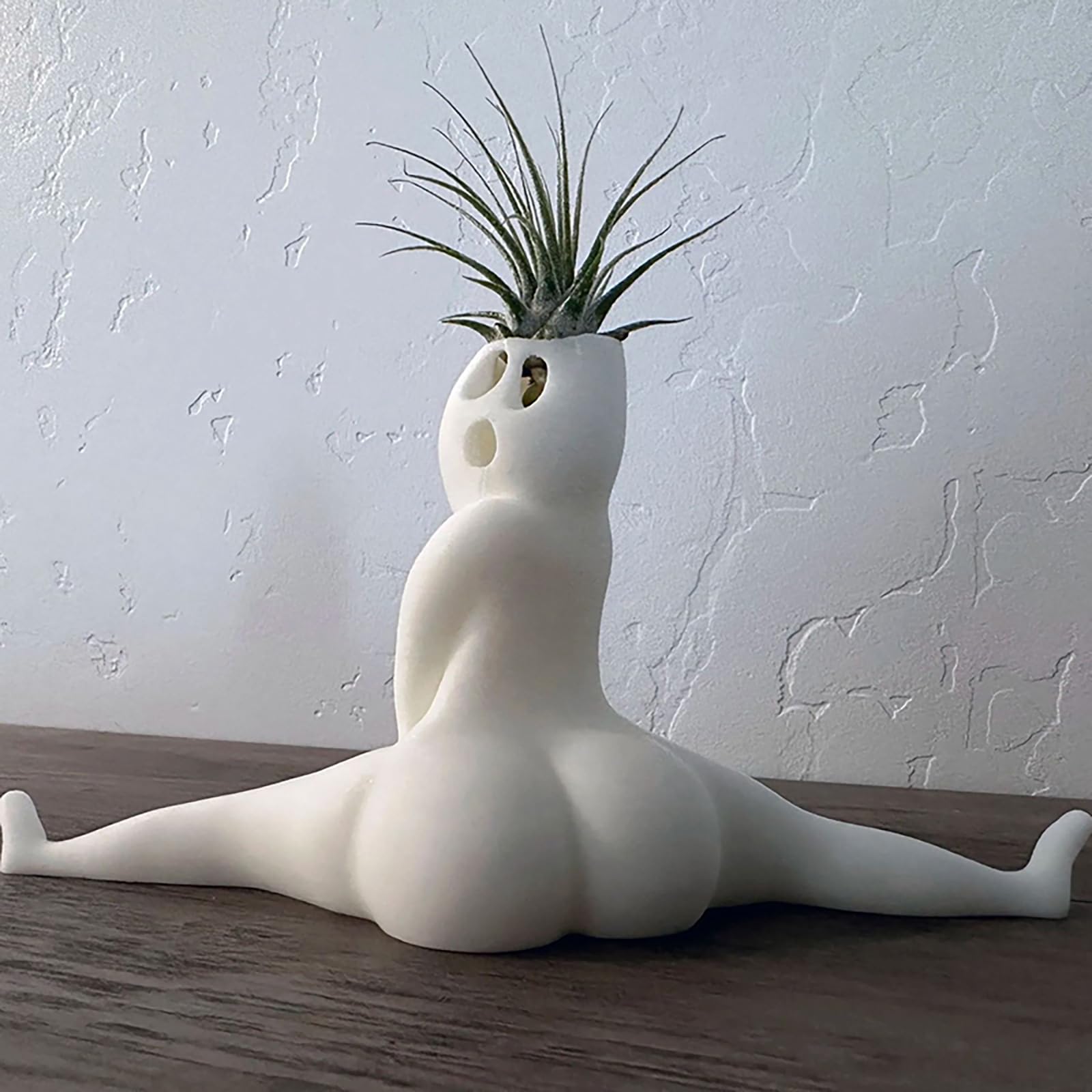 Meokro Funny Big Booty Ghost Planter Cute Body Shaped Planter Fun PLA Plant Pots Outdoor Plant Hilarious Air Plant Display for Home Office