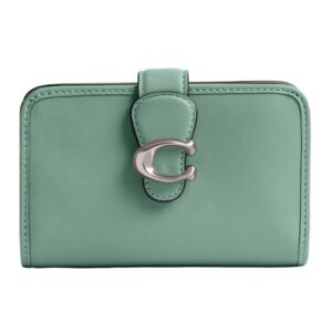 coach women's tabby medium wallet, aquamarine, one size