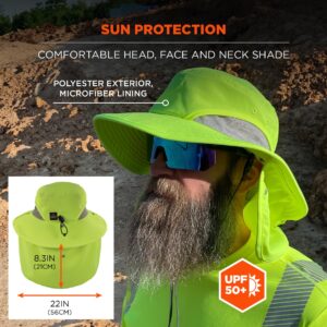 Ergodyne Ranger Hat-Neck Shade, Lime, L/XL