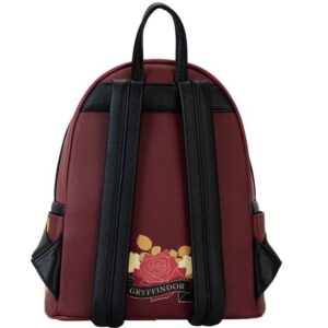 Loungefly Harry Potter Gryffindor House Floral Tattoo Mini Backpack