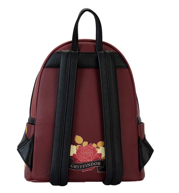 Loungefly Harry Potter Gryffindor House Floral Tattoo Mini Backpack