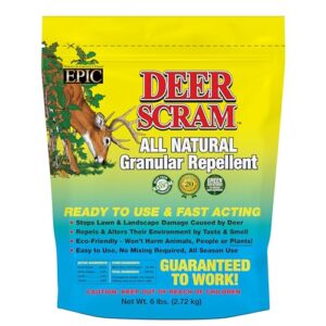 epic repellents 10060 deer scram all natural, animal, people and pet safe granular repellent, 6 lb, removed attribution