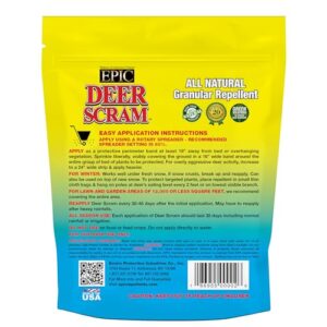 EPIC REPELLENTS 10060 Deer Scram All Natural, Animal, People and Pet Safe Granular Repellent, 6 lb, Removed Attribution