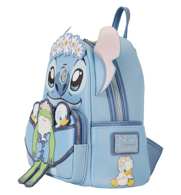 Loungefly Disney Stitch Springtime Daisy Cosplay Womens Double Strap Shoulder Bag Purse