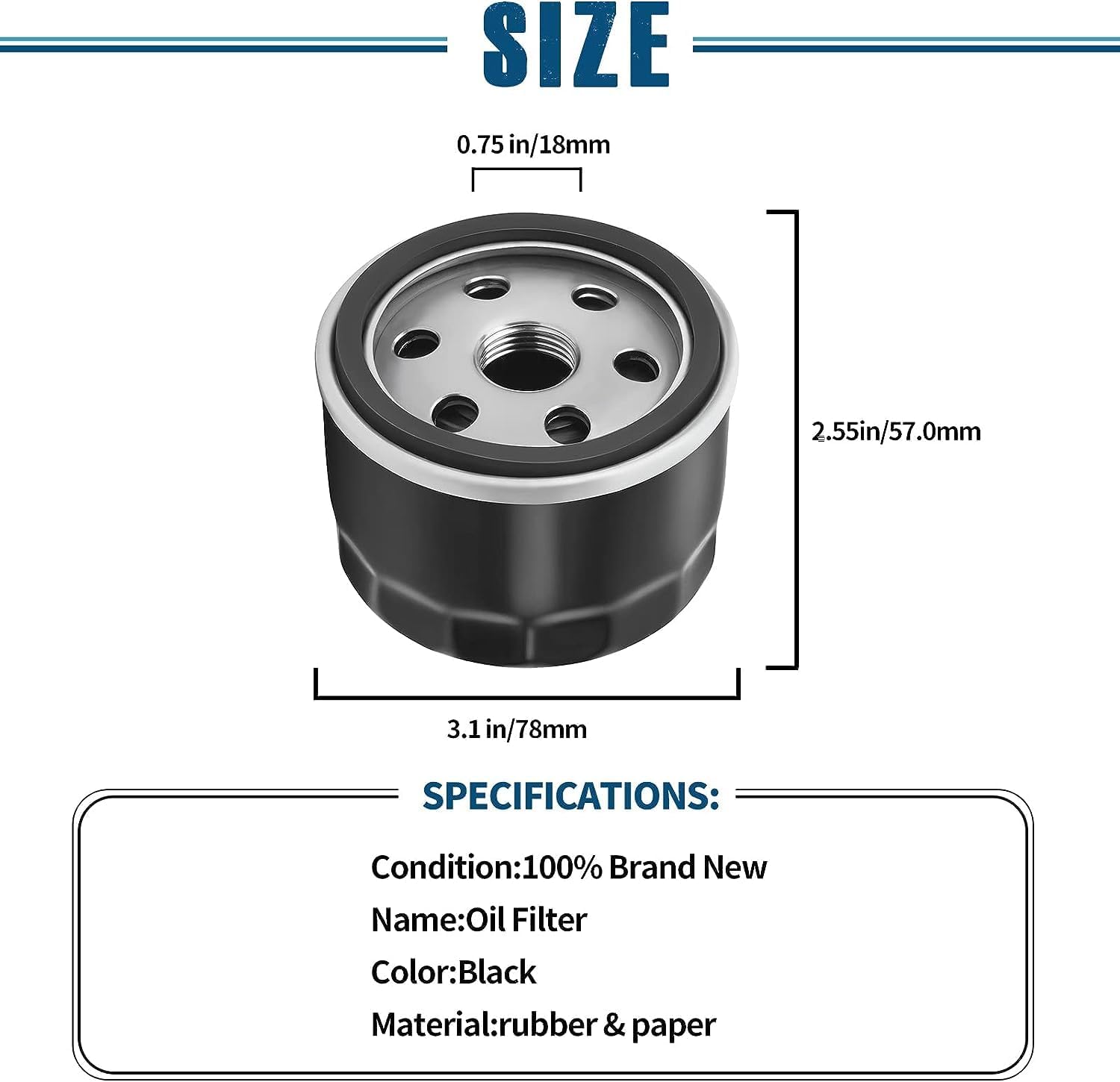 JICHEKU 499486 698754 273638 Air Filter AM125424 492932 696854 Oil Filter Fit for JD L120 L111 LA130 D140 D130 LA120 LA140 L118 LA135 LA145 BS 499486S 695667 273638S 18-26HP Intek V-Twins Engine