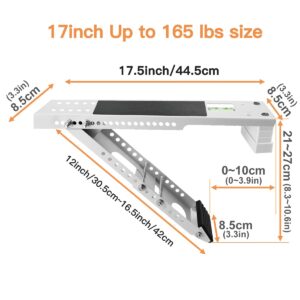 Aozzy Window Air Conditioner Bracket- Universal AC Support Bracket Heavy Duty, Support Up to 165 lbs, Designed for 9000-22002 BTU A/C Units–AC Holder Bracket Fits Single Or Double Hung Windows