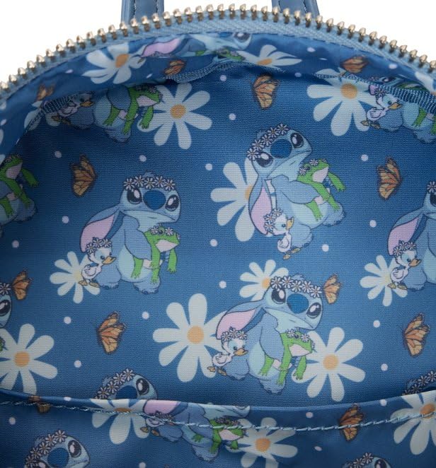 Loungefly Disney Stitch Springtime Daisy Cosplay Womens Double Strap Shoulder Bag Purse