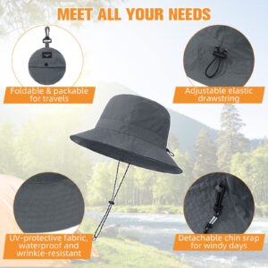 White Bucket Hat Men Sun Hat Golf Bucket Hat with Strings Summer Beach Hiking Fishing Hat for Men White Hat with Brim