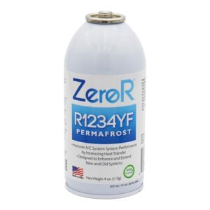 ZeroR Performance Boost Kit for R1234YF Refrigerant AC Systems | 24" Charging Hose with Gauge | 3 Cans