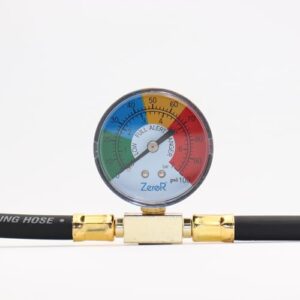 ZeroR Performance Boost Kit for R1234YF Refrigerant AC Systems | 24" Charging Hose with Gauge | 3 Cans