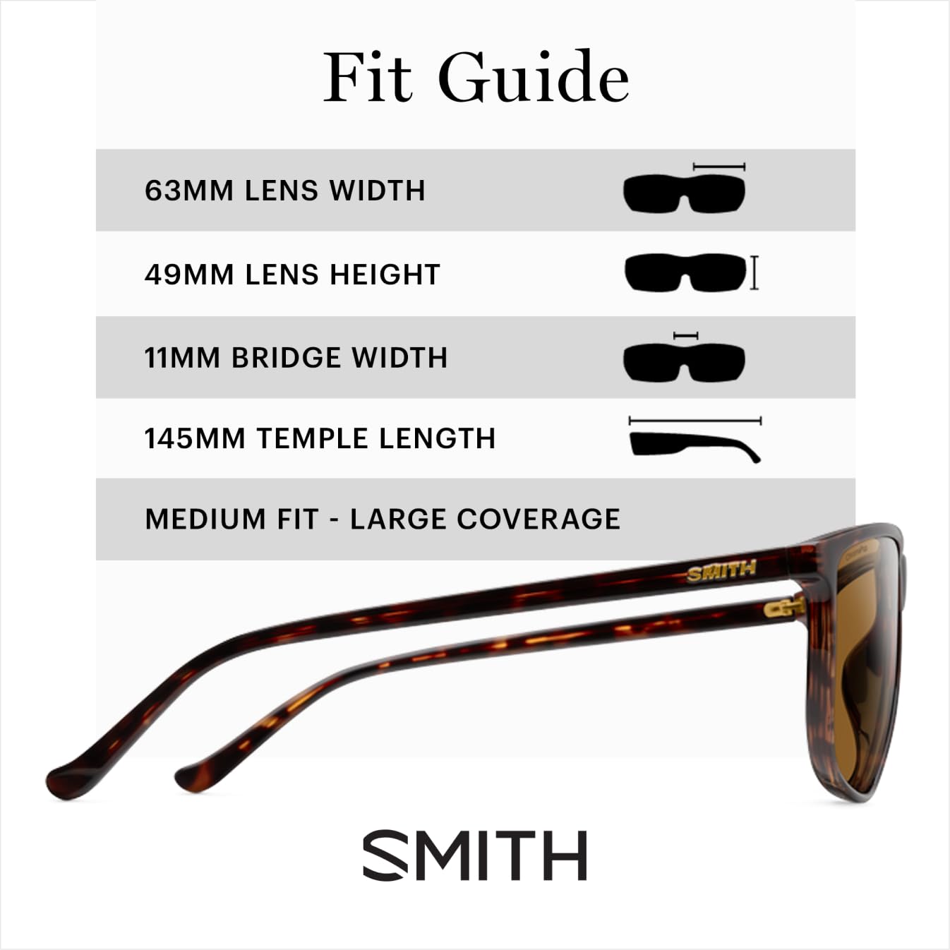 SMITH Optics Mono Lake Sunglasses – Performance Sports Active Retro Sunglasses For Running or Everyday Wear – For Men & Women – Tortoise + Brown ChromaPop Lenses