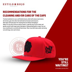 Culiacan Good Luck Red Baseball Cap, Snapback Hat for Men and Women, Ball Caps for Men, Adjustable Size, Men's Baseball Caps for Any Occasion, Black