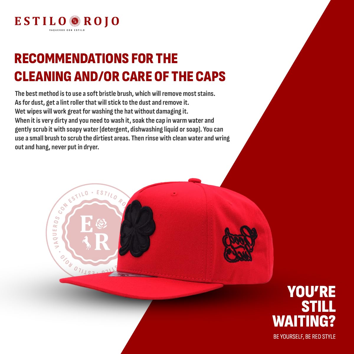 Culiacan Good Luck Red Baseball Cap, Snapback Hat for Men and Women, Ball Caps for Men, Adjustable Size, Men's Baseball Caps for Any Occasion, Black