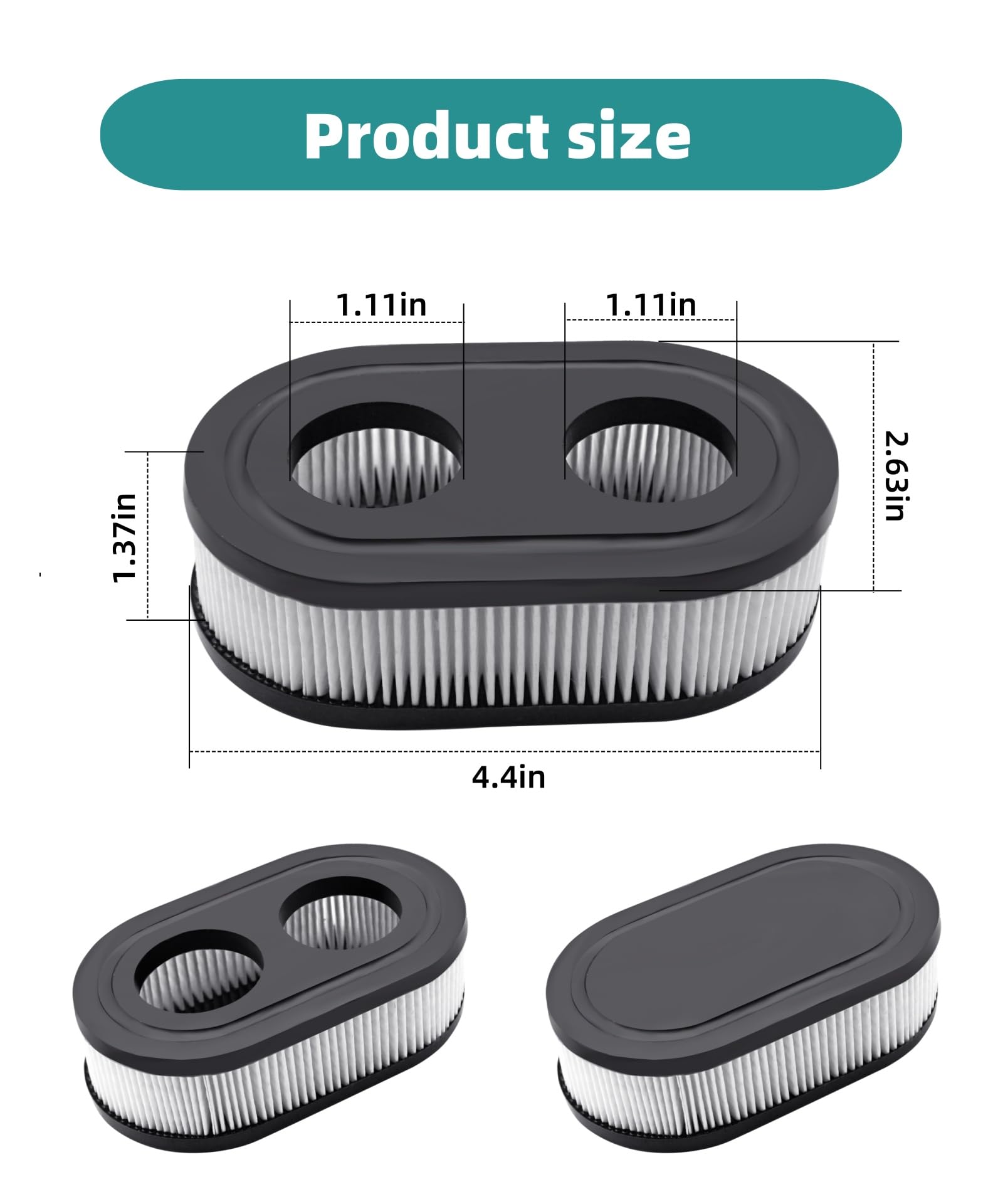 Generic startzeal 593260 Mower Air Filter Replacement 4247 5432 625 09P00 09P702 550E 500EX 550EX 575EX Mower Series Engine