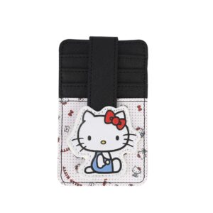 winghouse hello cat kawaii kitty rfid safe blocking women's slim minimalist card holder wallet travel gifts essentials