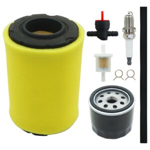 793569 air filter with 793685 pre filter compatible with briggs & stratton 31e877 31l777 31m977 31q677 31q777 engine with 492932s oil filter &spark plug