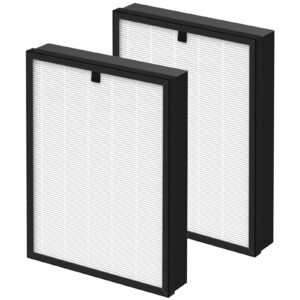 true hp-14 replacement filter compatible with puro 400 air purifier, 3-in-1 true hp-14 filter replacement, grade true hepa with activated carbon filter, 400 filter, 2 pack(not for himox)