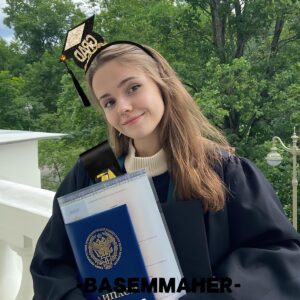 BASEMMAHER Graduation Headband and Shoulder Straps for Congrats Grad Party Supplies Bachelor Cap Headband with Doctoral Hat Black Sash Satin Tassels Tiaras for Graduation Party Dress up Favor Photo