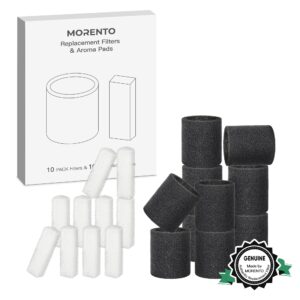 morento ultrasonic cool mist humidifier replacement filters 10 pack and aroma pads 10 pack, compatible with mr4102 and oyrgcik humidifiers