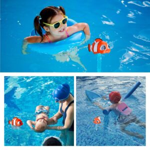 MKLZ Pool Thermometer Floating Easy Read, Large Size Water Thermometers, Temperature Gauge with String for Outdoor & Indoor Swimming Pools, Hot Tub, Ice Bath, Cold Plunge, Spa - Clown Fish