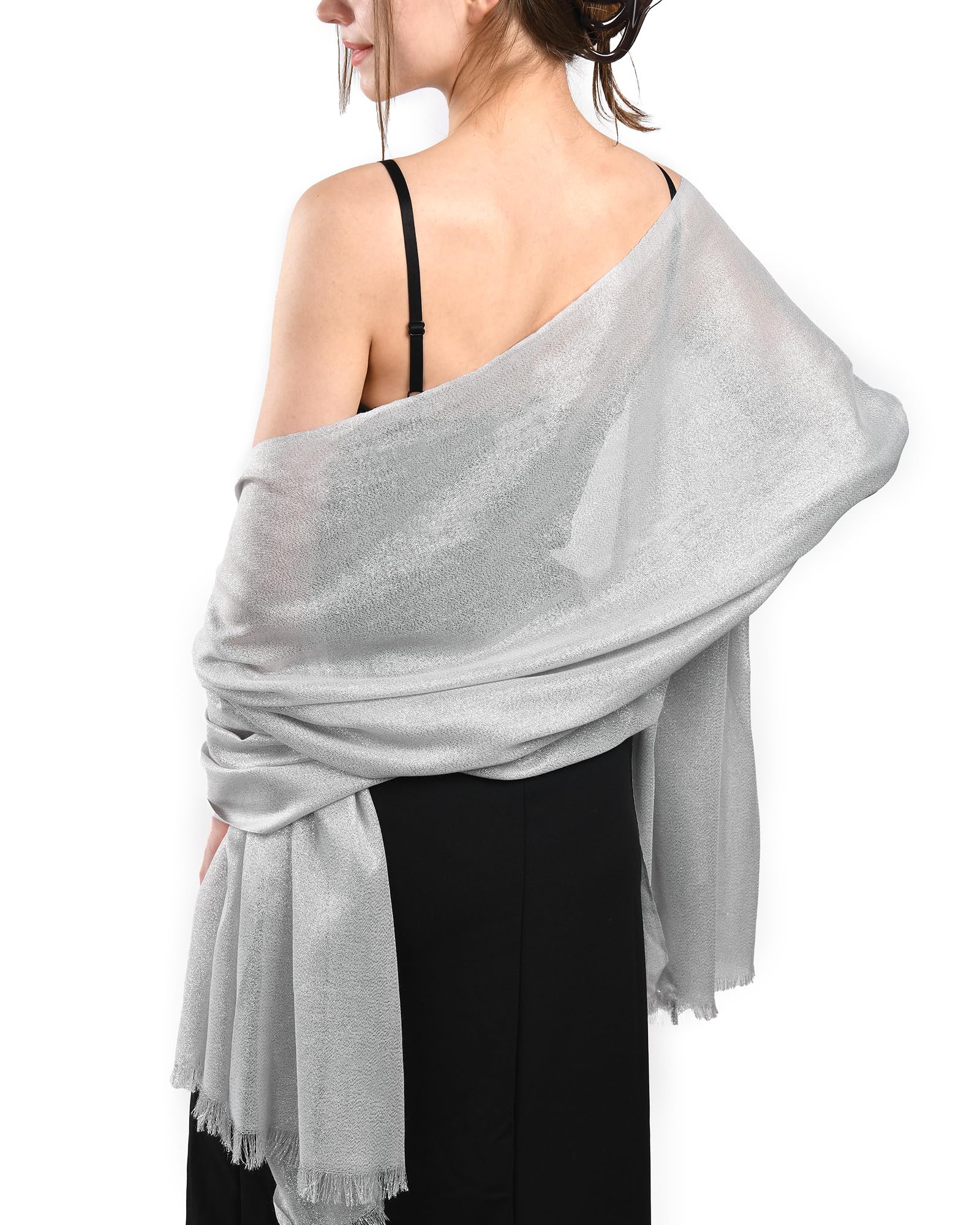 FURTALK Womens Sparkling Shawls and Wraps For Evening Party Bridal Wedding Formal Dresses